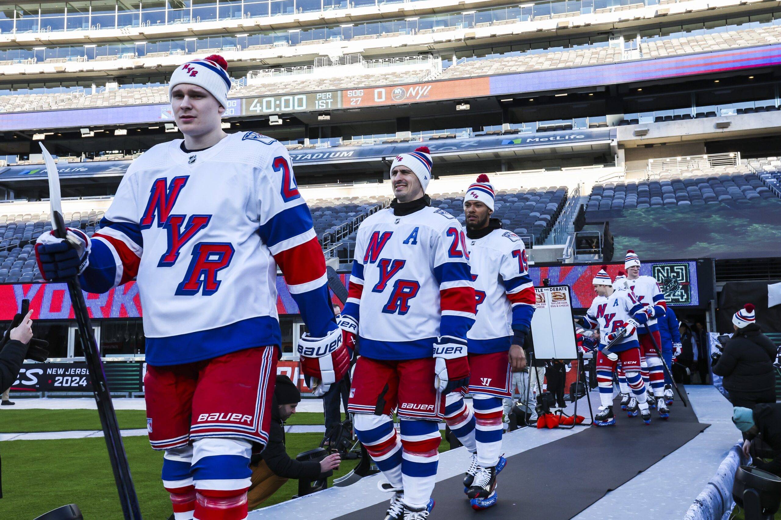 Rangers Versus Islanders in Stadium Series Game at Metlife Stadium